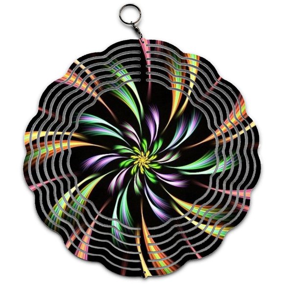 Design | Colorful Neon Design Wind Spinner With Swivel Hook | Poshmark